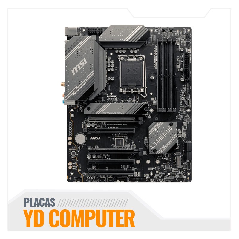 MOTHERBOARD MSI B760 GAMING PLUS WIFI, CHIPSET INTEL B760, LGA1700 ...